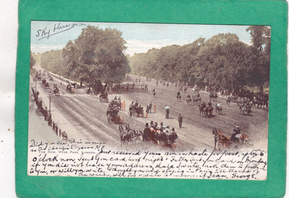 England London The Row Hyde Park 1904 | Kaufen auf Ricardo