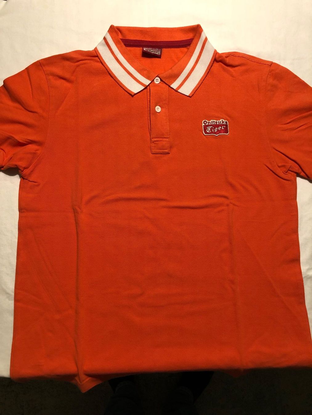 Onitsuka Tiger Poloshirt, Orange, Gr. XL (L) Top Zustand! (D'occasion ...
