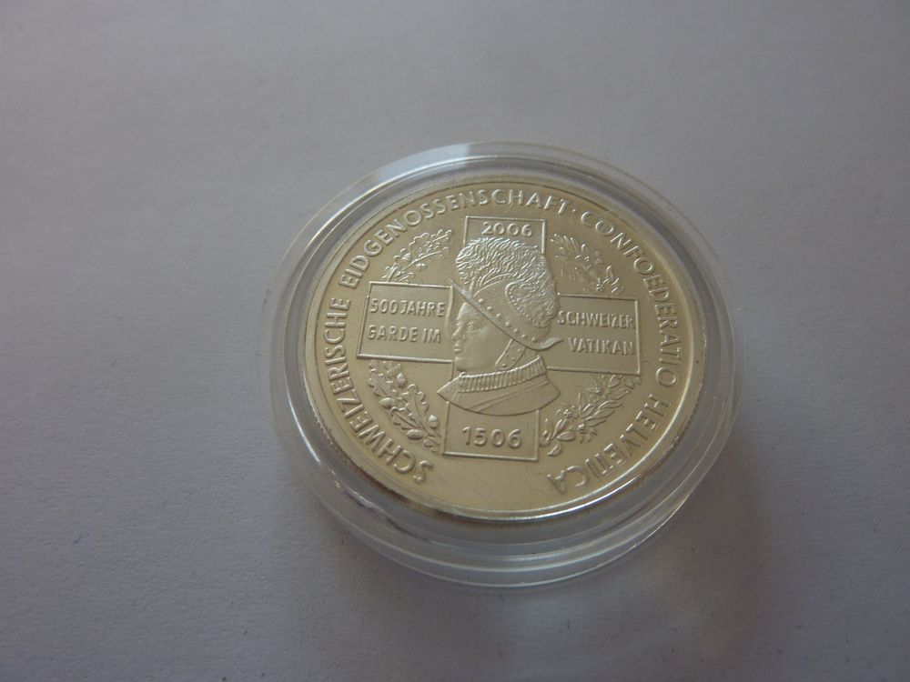 1 Unze - Silbermedaille : Schweizer Garde 2006, PP (Neu und originalverpackt) in Birrwil für CHF ...