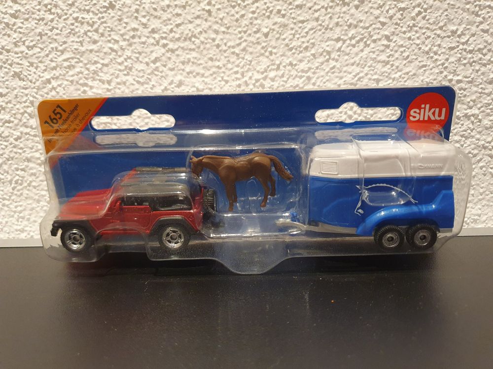 Neu - Siku - Jeep mit Pferdeanhänger | Kaufen auf Ricardo