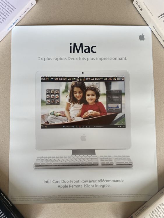 Affiche Publicitaire iMac Vintage - Collector Rare! | Kaufen auf Ricardo