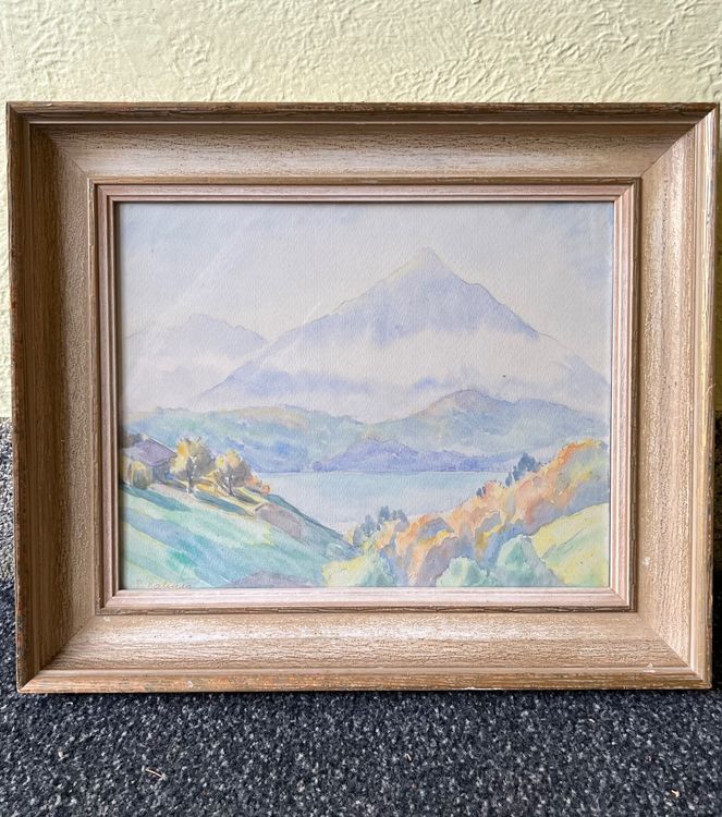Gemälde mit Rahmen: Landschaften Schweiz, Niesen | Kaufen auf Ricardo