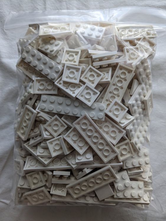 Lego Platten und Fliesen Weiss ca. 600g | Kaufen auf Ricardo
