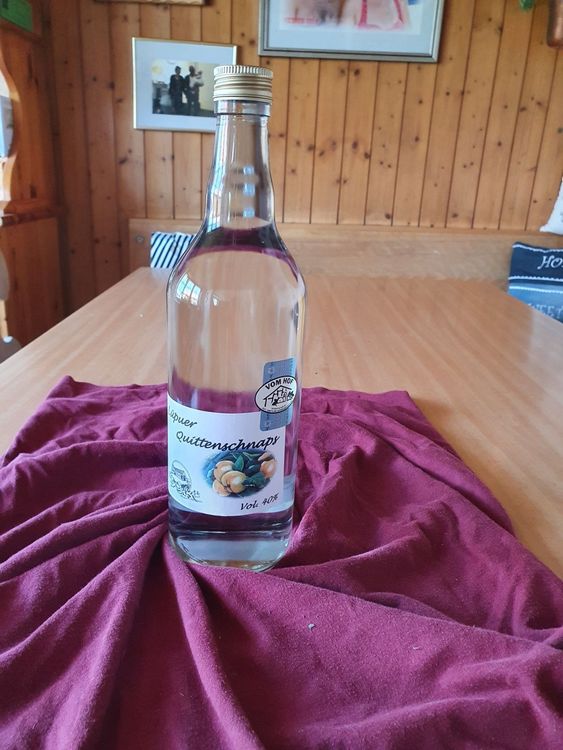 1 Liter Quitten Schnaps, Edelbrand 40 %, (Neu und originalverpackt) in ...