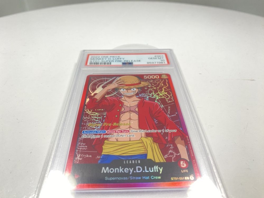 One Piece EN ST01-001 Luffy Super Pre Release 2022 PSA 10 | Kaufen auf Ricardo