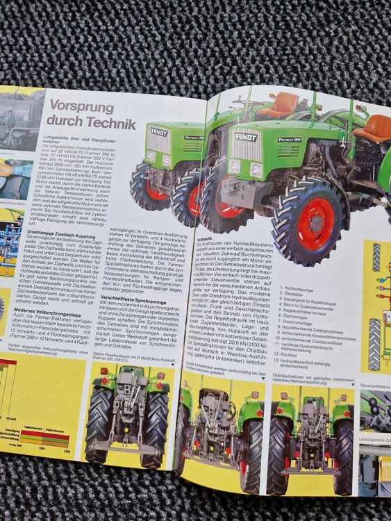 Original Prospekt Fendt Schmalspur Traktoren (Gebraucht) in Dürnten für CHF 30 – mit Lieferung ...
