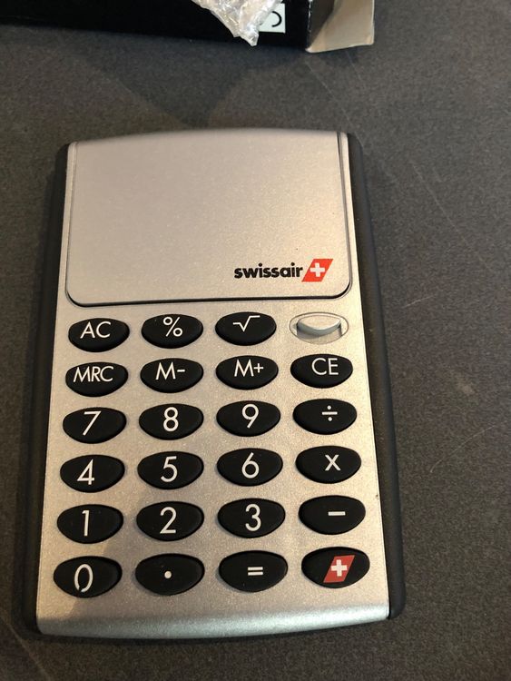 Swissair calculator 1990,s. Unused. (Gebraucht) in Zürich für CHF 11 ...