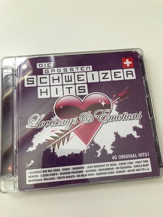 Die Grössten Schweizer Hits - Lovesongs & Emotions / 2CD (Gebraucht) in Wil AG für CHF 2.5 – mit ...
