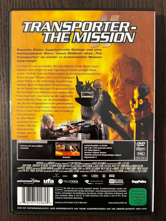 Transporter - The Mission (Gebraucht) in Zürich für CHF 0.95 – mit ...