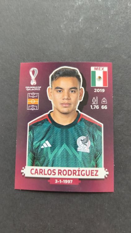 Panini Qatar 2022 | MEX 17 / Carlos Rodriguez | Kaufen auf Ricardo Panini Qatar 2022 | MEX 17 / Carlos Rodriguez | Kaufen auf Ricardo