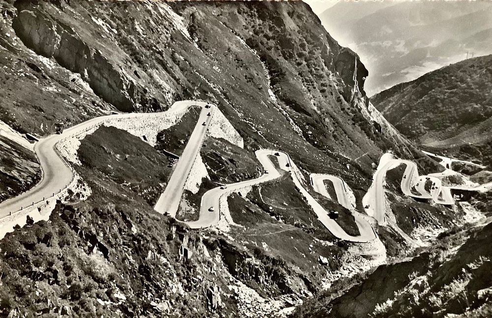 1959 - Alte Foto A K - St. Gotthard Passstrasse Val Tremola (Gebraucht ...