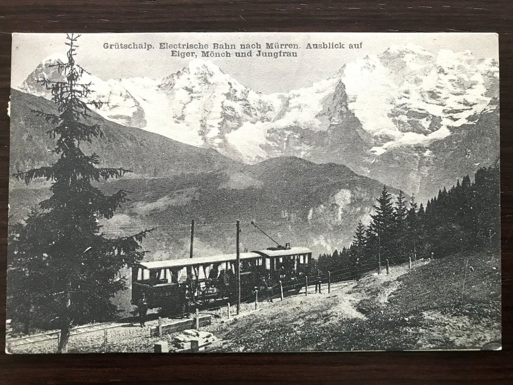 MÜRREN Elektrische Bahn, Mürrenbahn, BLM, belebt, 1905 (Gebraucht) in ...