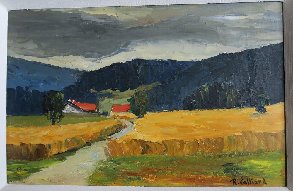 Bild von R. Colliard "Champ de blé Val de Ruz", 1975 (Gebraucht) in ...
