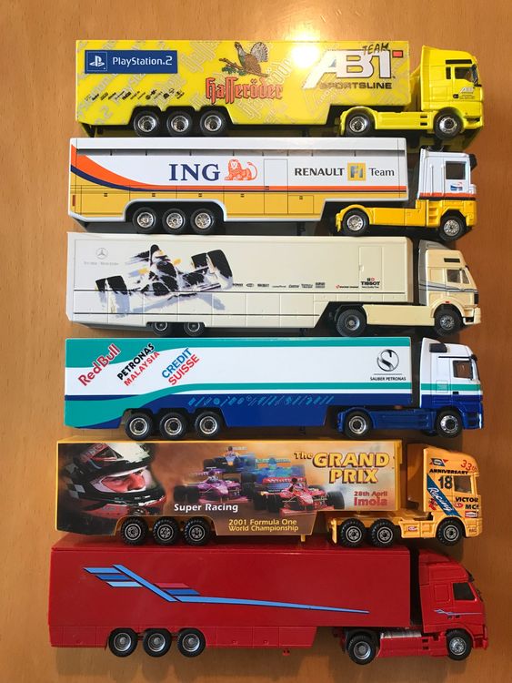 6x Sattelschlepper Racing Sammlung u.a. Sauber F1 Renault F1 (Gebraucht) in Luzern für CHF 60 ...