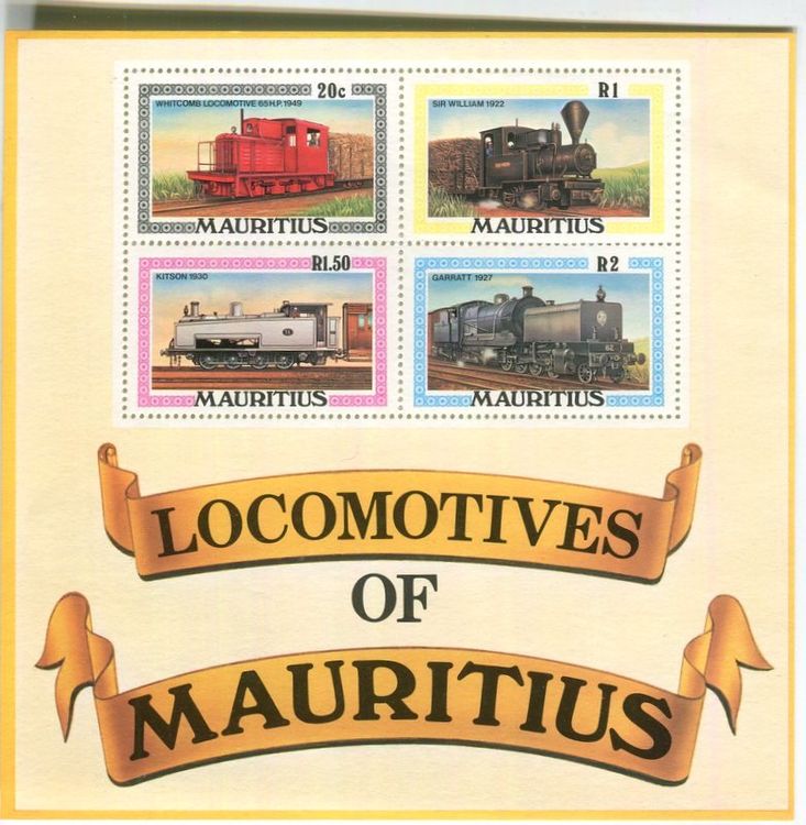 Block "Lokomotiven". Mauritius | Kaufen auf Ricardo