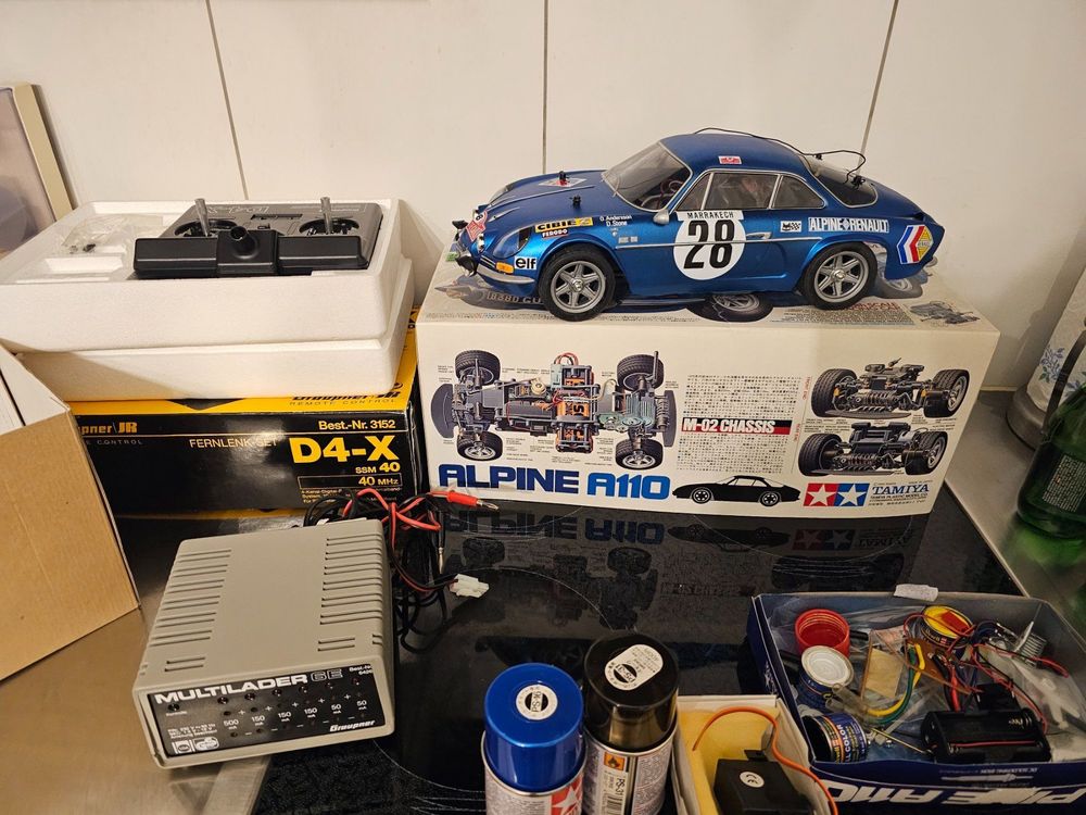 Tamiya M-02 Alpine A110, mit viel Zubehör (Gebraucht) in Sennwald für ...