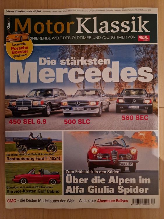 MERCEDES 450 SEL 6.9 500 SLC 560 SEC BMW 507, MERCEDES 300SL (Gebraucht ...