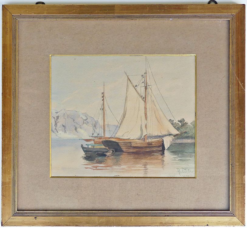 Antikes Aquarell von Robert Ohlen (1860-1942) (Gebraucht) in Ostermundigen für CHF 5 – mit ...