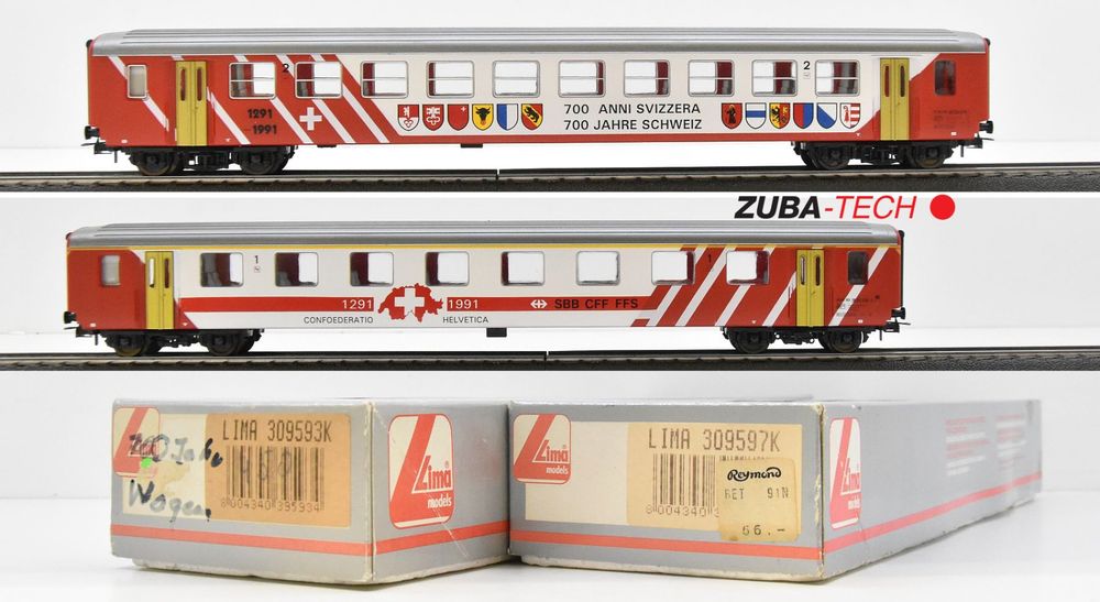 2x Lima EW I Personenwagen der SBB 700 Jahre Schweiz H0 OVP | Kaufen auf Ricardo