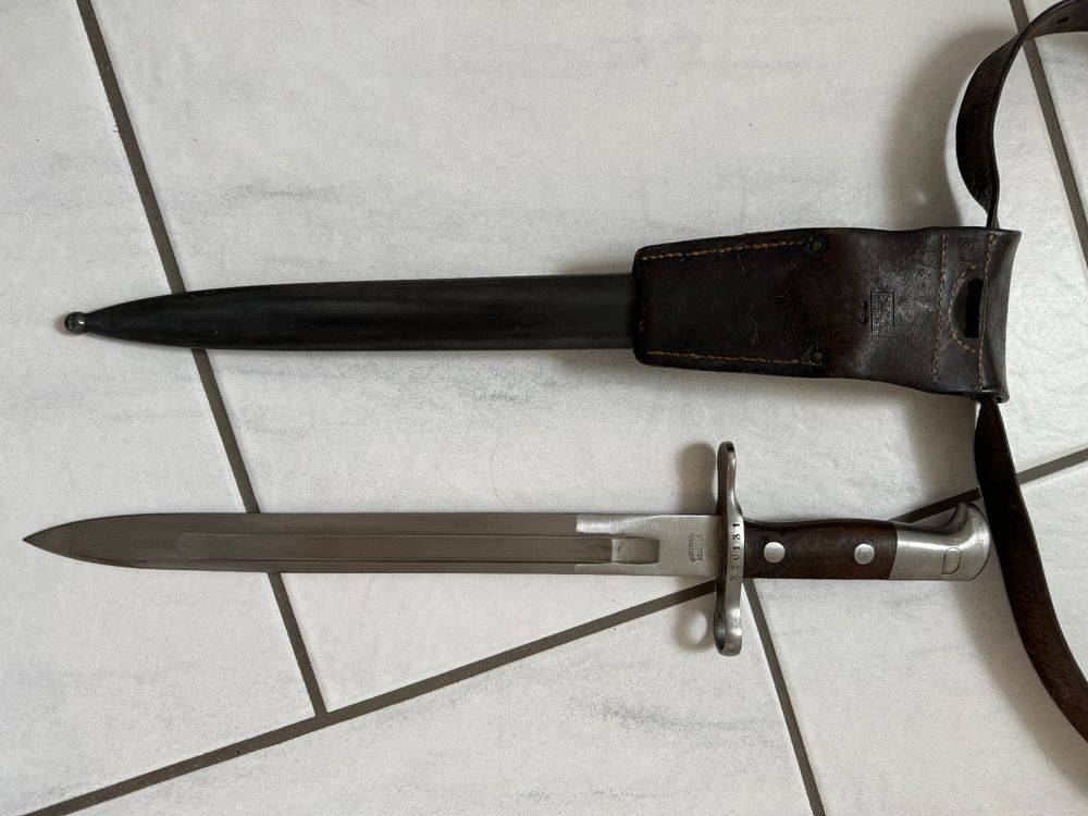 Schweizer Bajonett Waffenfabrik Neuhausen Militär UNSCHARF | Kaufen auf Ricardo