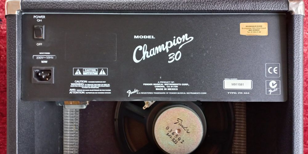 Fender Champion 30 2-Channel 30-Watt Gitarrenverstärker (Gebraucht) in Meilen für CHF 120 – nur ...