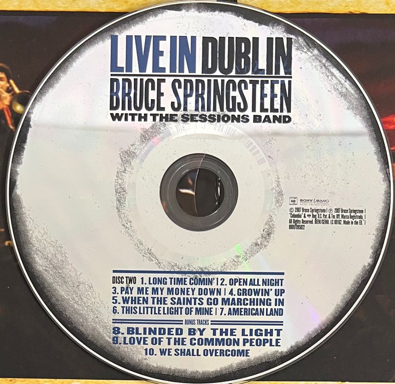 BRUCE SPRINGSTEEN / Live in Dublin (DCD) (Gebraucht) in Bischofszell ...