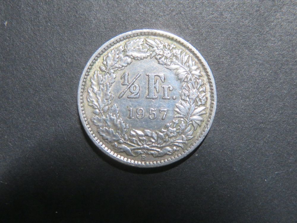 50 Rappen Münze 1957 (Gebraucht) in Spreitenbach für CHF 1 – mit ...