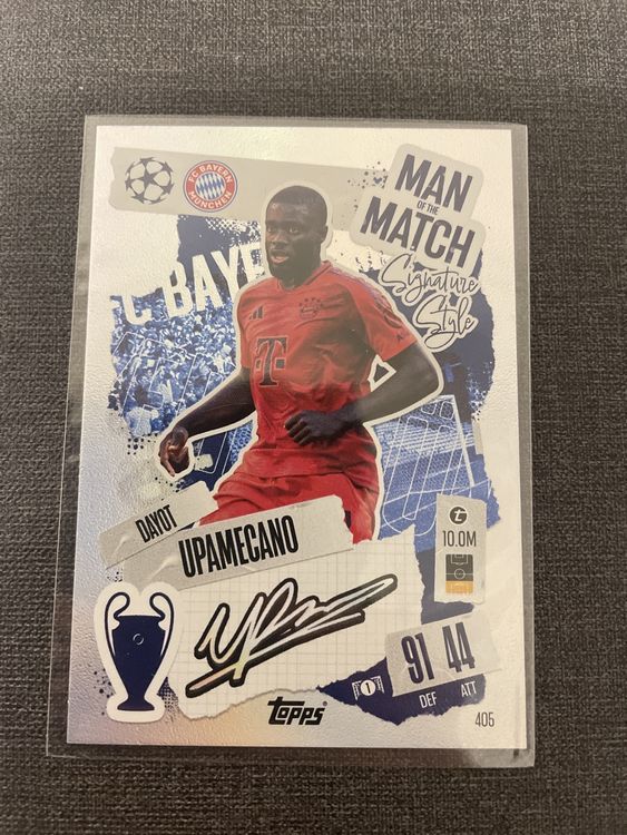 Topps Match Attax Dayot Upamecano Fc Bayern München (Neu (gemäss ...