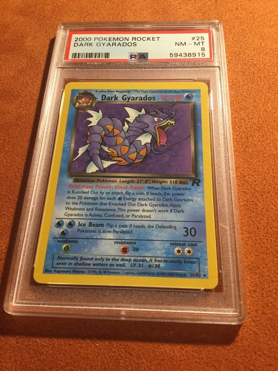 Dark Gyarados, Pokemon Rocket (2000), PSA 8 | Kaufen auf Ricardo