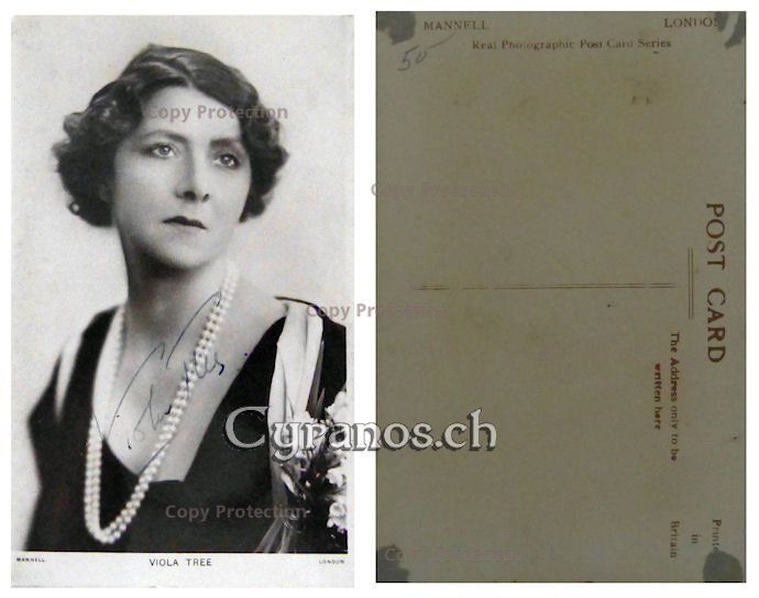 Viola Tree (1884-1938) Schauspielerin - Autogramm (Gebraucht) in ...