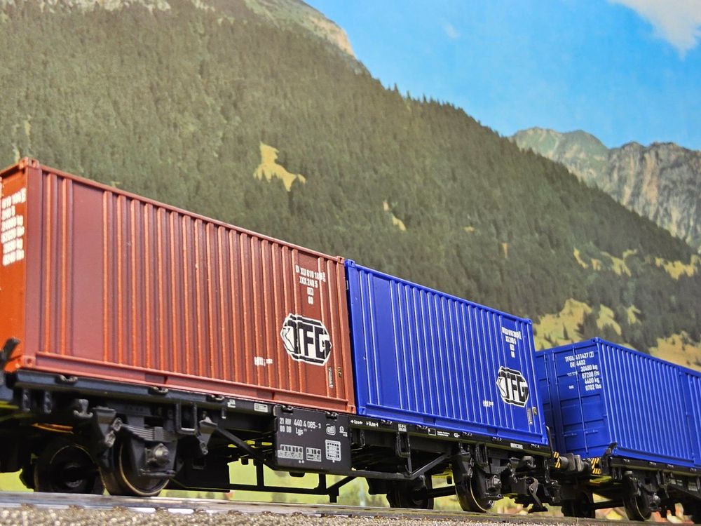 Märklin 4769 Märklin 4768 _ TFG Containertragwagen _ OVP H0 (Gebraucht ...