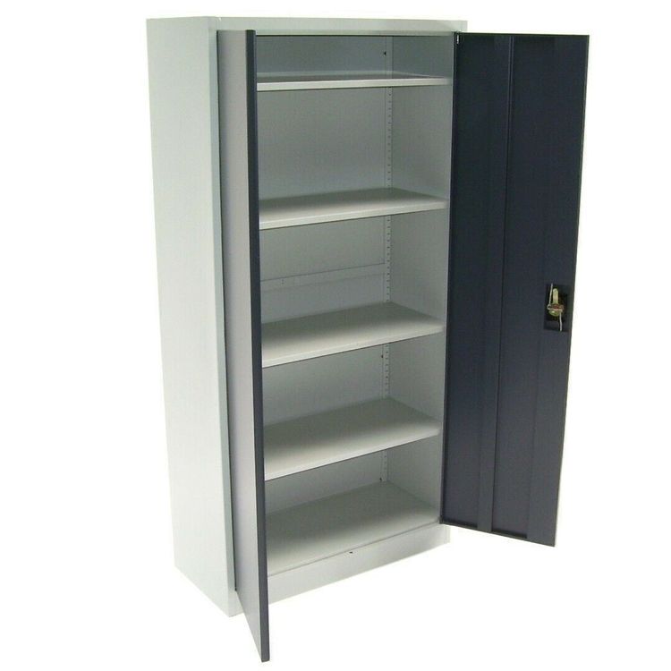 57012 - Spind Aktenschrank 180x90x40cm Werkstattspind (Neu und ...