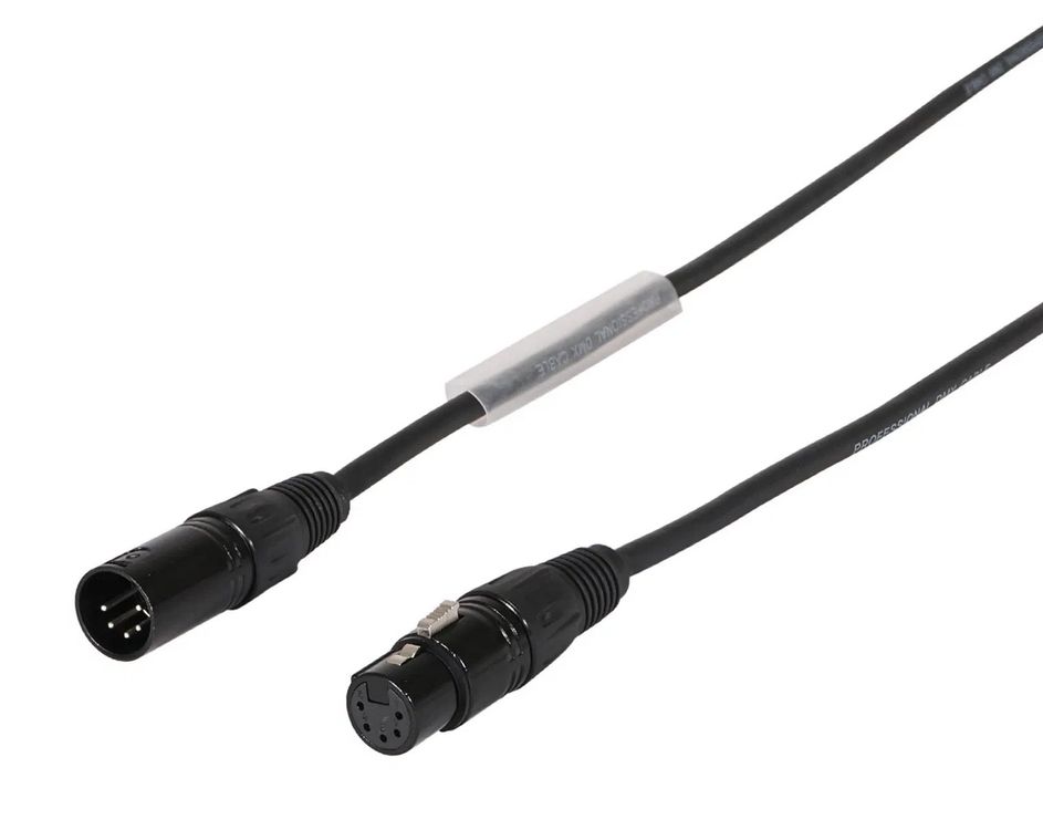 5-Pin Male XLR - 5-Pin Female XLR DMX Cable 110OHM 5m (Neu und ... 5-Pin Male XLR - 5-Pin Female XLR DMX Cable 110OHM 5m (Neu und ...