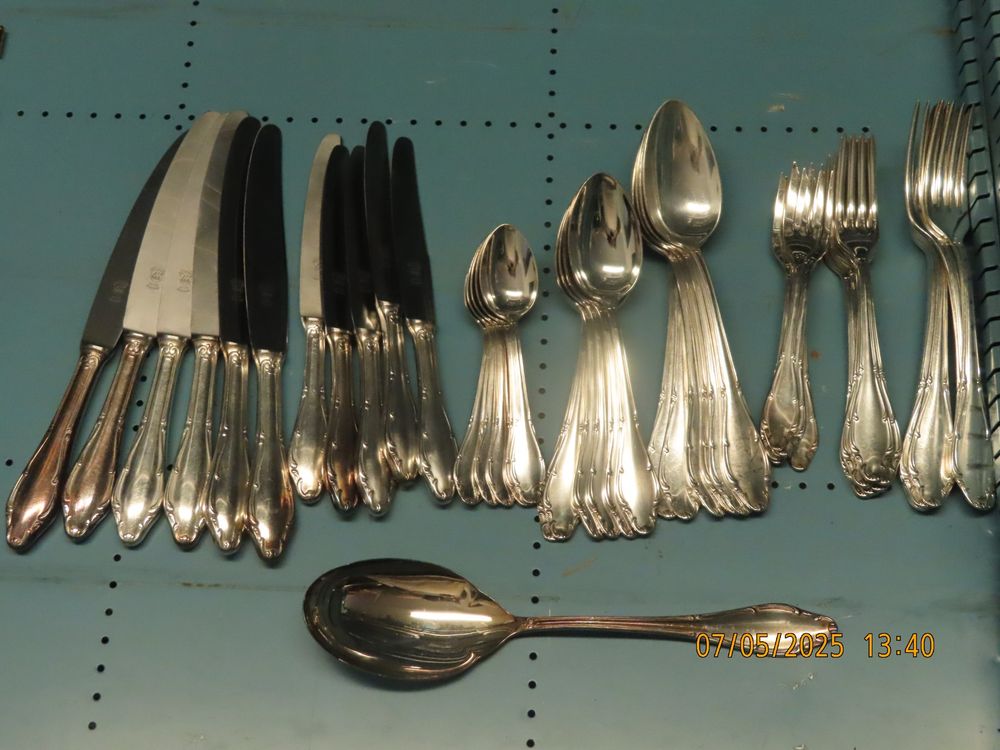 Silberbesteck Wellner 90er Modell Mozart 48 teiig (Gebraucht) in ...
