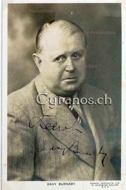 Davy Burnaby (1881-1949) Schauspieler - Autogramm (Gebraucht) in ...
