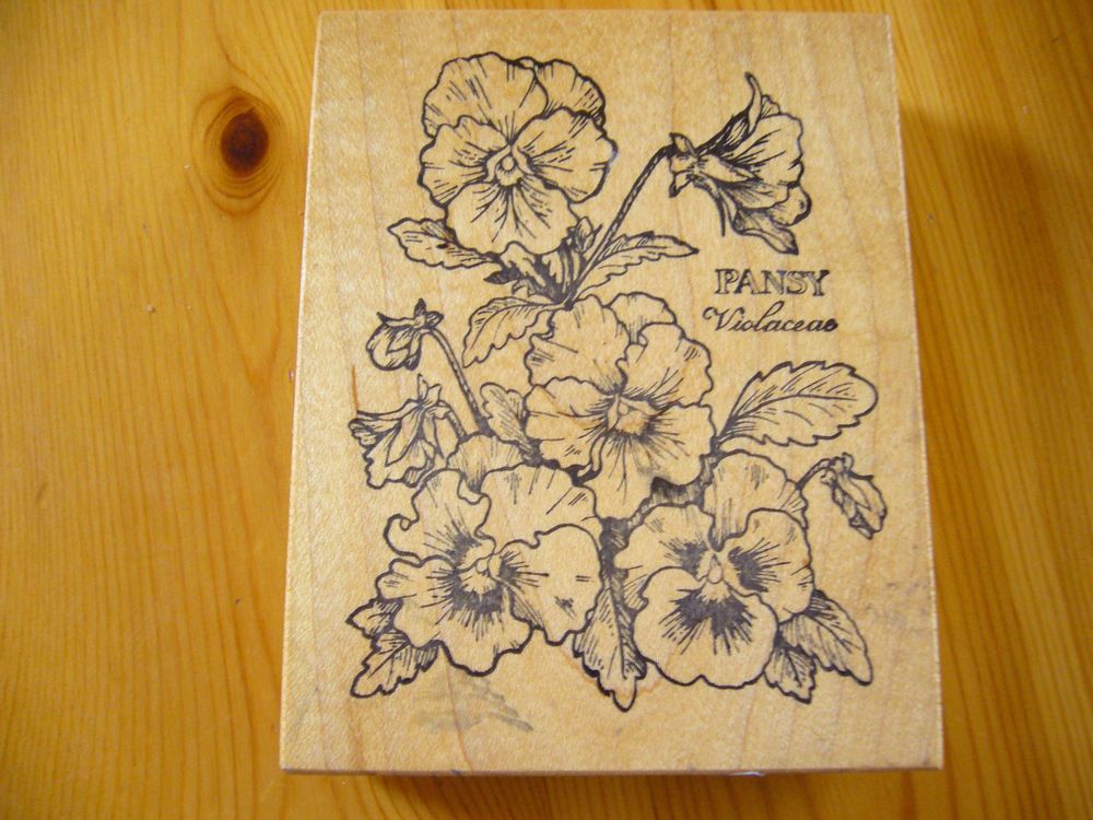 Motivstempel "Stiefmütterchen" (Gebraucht) in Balsthal für CHF 3.5 ...