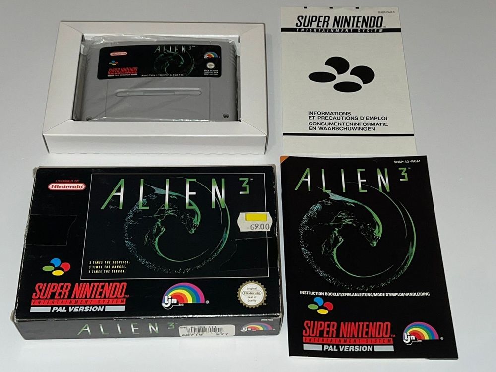 Super Nintendo (SNES) Spiel - Alien 3 (OVP) (Gebraucht) in Zürich für ...
