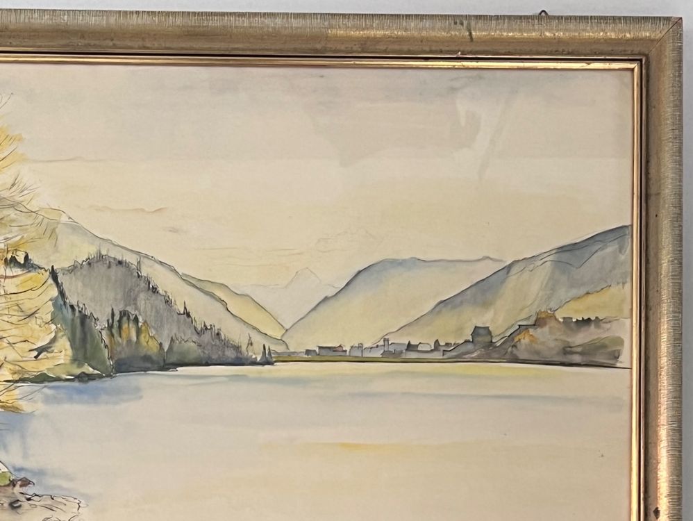 Schöne Aquarell signiert von HANNAK datiert 49 | Kaufen auf Ricardo