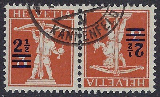 Kehrdruck Paar ZNr. K13 gestempelt ʘ | Kaufen auf Ricardo