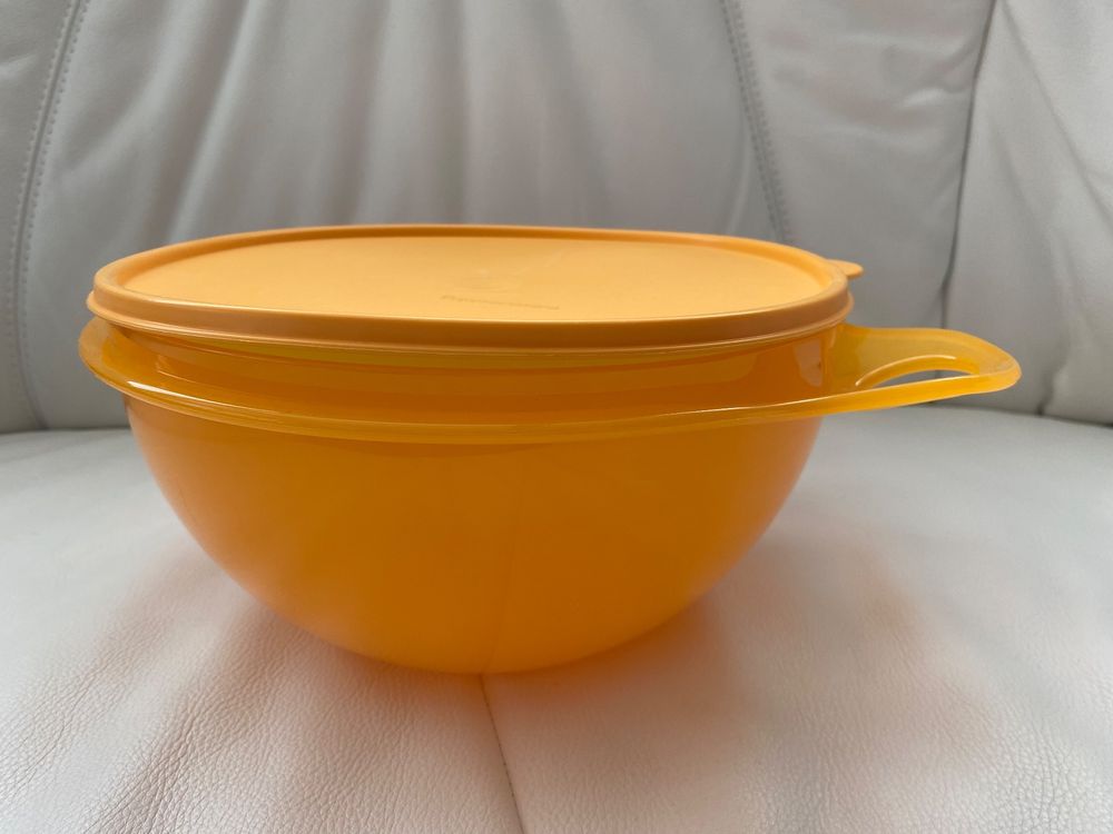 Tupperware Schüssel rund hellorange mit Deckel NEU | Kaufen auf Ricardo