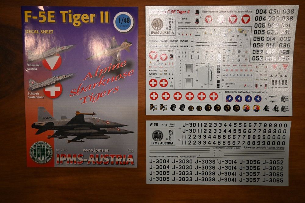 Decals für F-5E Tiger II (Neu und originalverpackt) in Aefligen für CHF ...