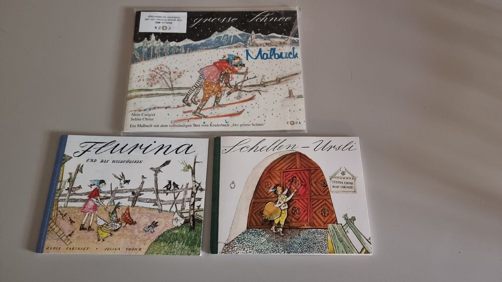 Set Flurina und Schellen Ursli mit neuem Malbuch | Kaufen auf Ricardo