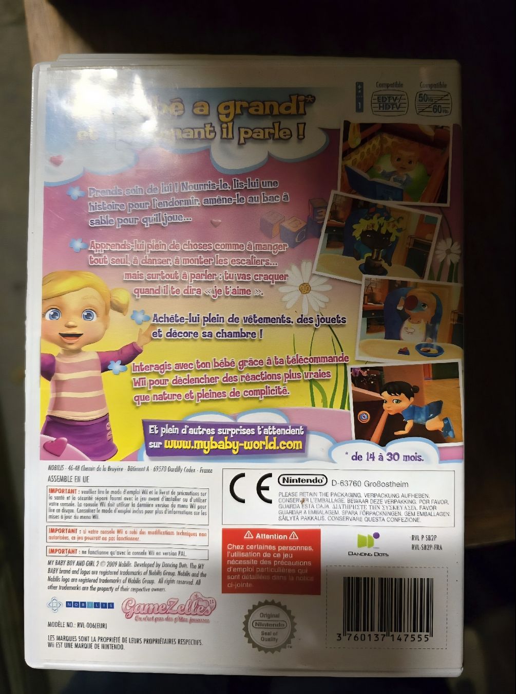 Jeu Wii My Baby 2 : Mon Bébé A Grandi (D'occasion) à Lausanne pour CHF ...