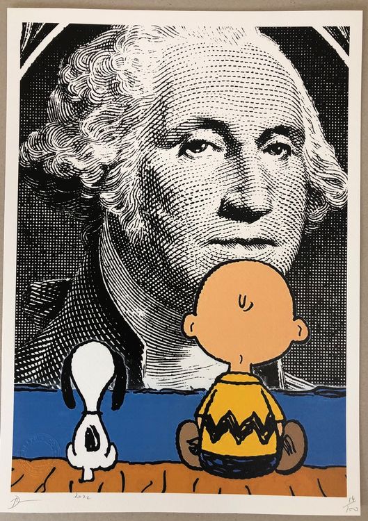 Death: Snoopy, Charly Brown & Washington, signiert 14/100 (Neu (gemäss ...