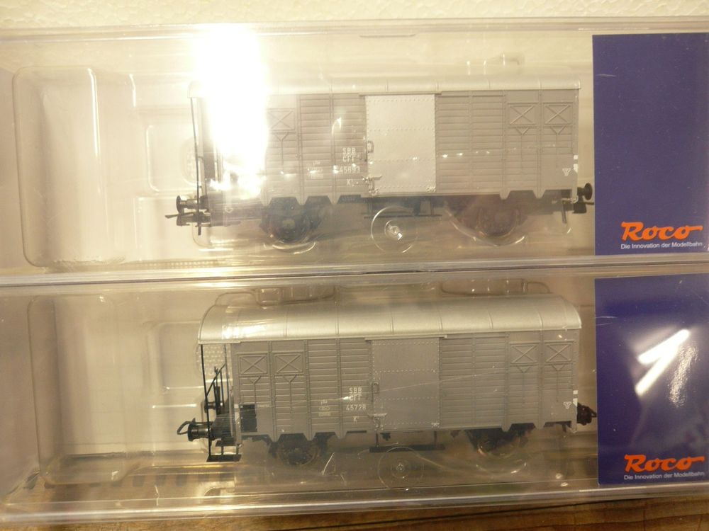 Roco H0 DC 2er SET K3 Güterwagen Der SBB Grau NEU UND OVP | Kaufen auf Ricardo