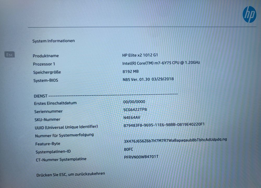 HP Elite x2 Tablet - mit abnehmbarer Tastatur - Core m7 | Kaufen auf ...