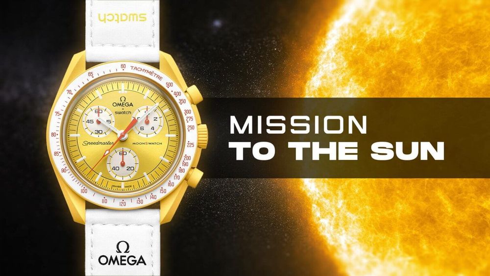 SWATCH x OMEGA Mission to the Sun +modern strap&Apollo coin (Neu ...
