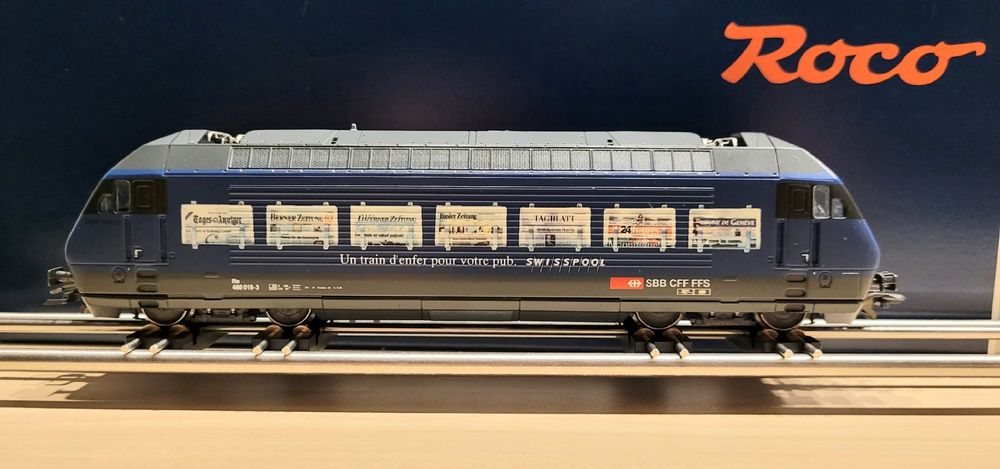 Roco 43655SP SBB Re 460 "Swisspool" DC, analog (Neu (gemäss ...