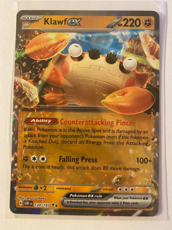 Pokemon Klawf EX 120/197 Obsidian Flames EN | Kaufen auf Ricardo