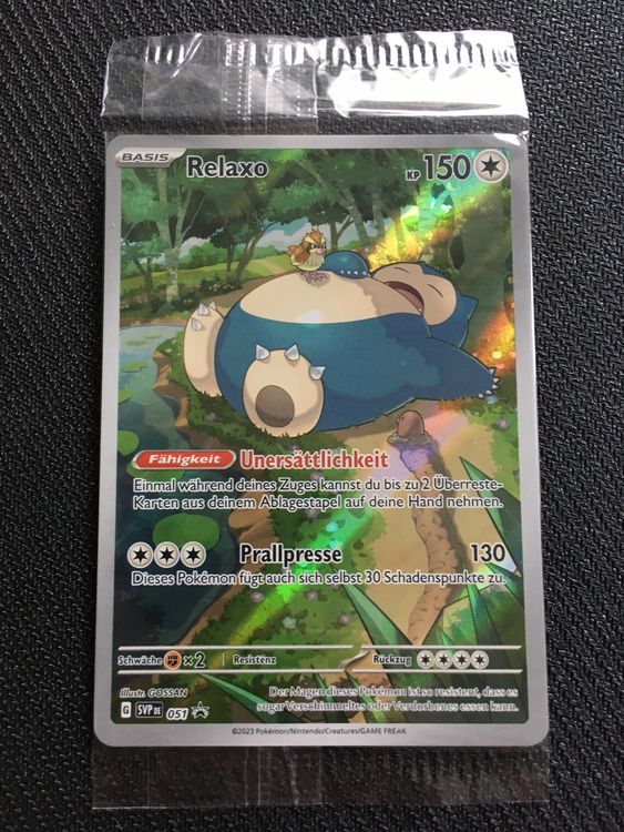 Pokemon 151 Mew SVP 051 Relaxo -DE- Sealed (Neu und originalverpackt ...